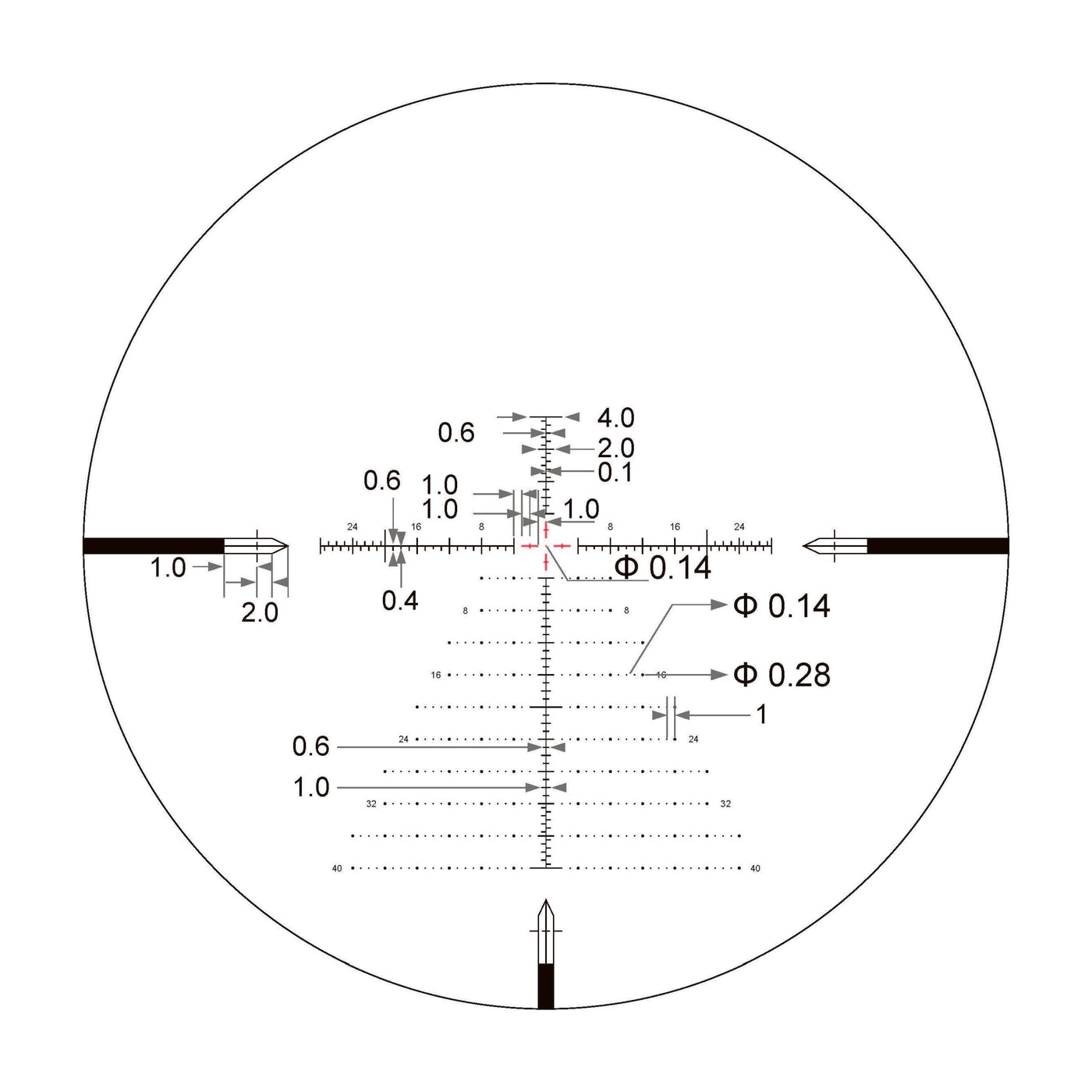 EPL-4 | 6-24×50 FFP | VPR ILLUMINATED RETICLE WITH ZERO STOP – 30mm Tu