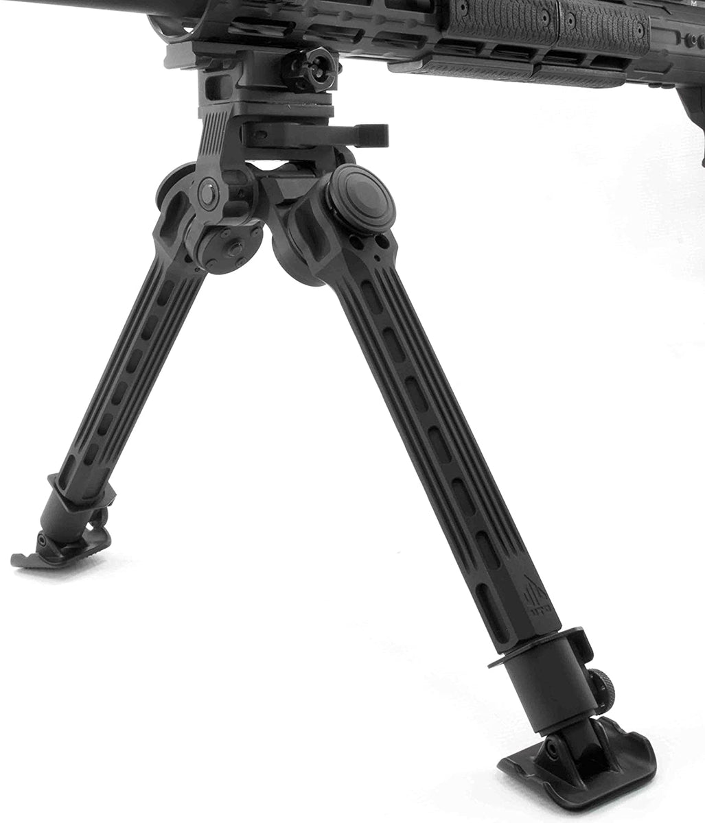 UTG® Big Bore Full Stability Bipod, 9"-14" Center Height – MC Tactical